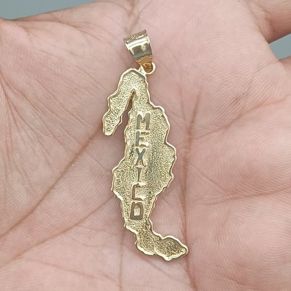 Stamped | Accessories | Kt Real Gold Mexico Map Pendant | Poshmark